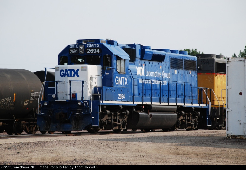 GMTX 2694 sits idle in the Albert Lea yard.
